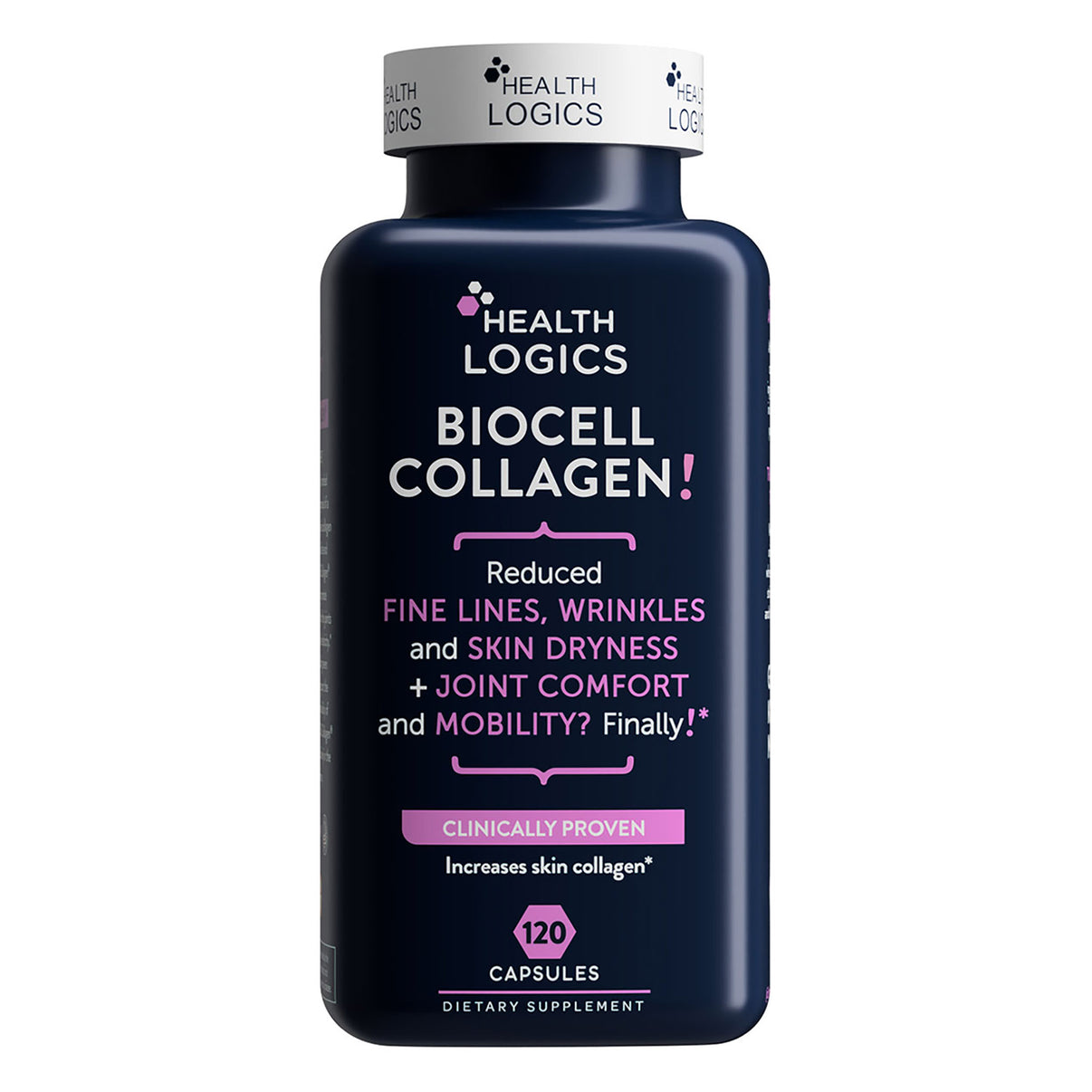 BioCell Collagen Supplement 120 capsules Health Logics