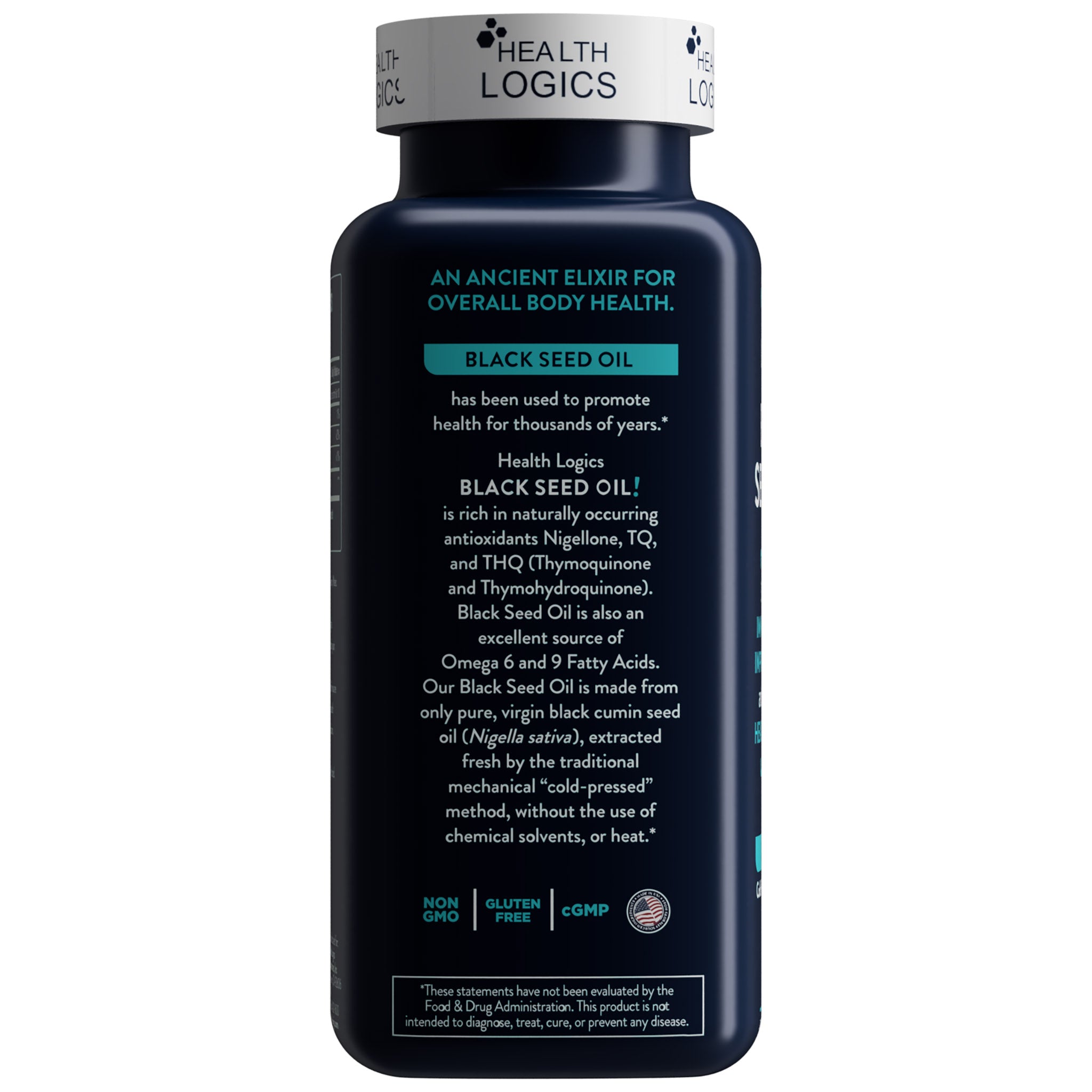 Black Cumin Seed Oil Soft Gels 100 Capsules Health Logics